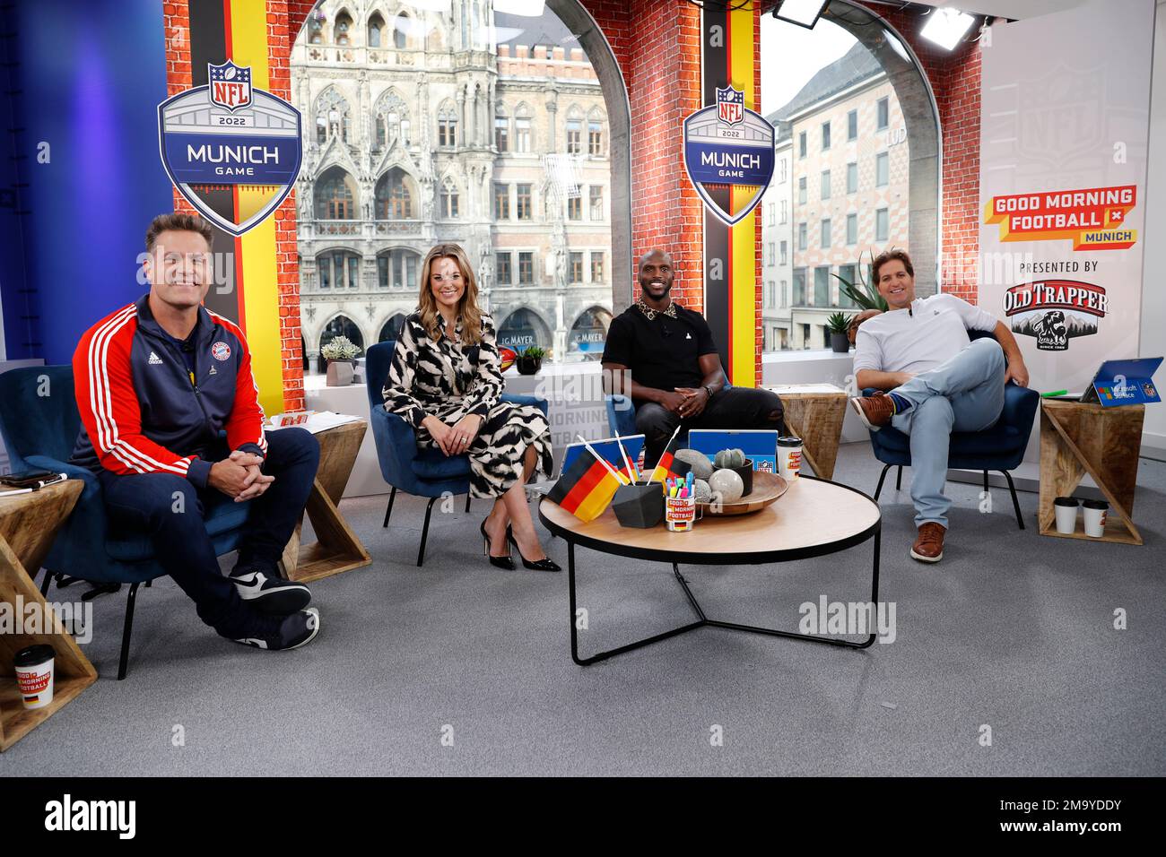 From left, Kyle Brandt, Jamie Erdahl, Jason McCourty, and Peter ...