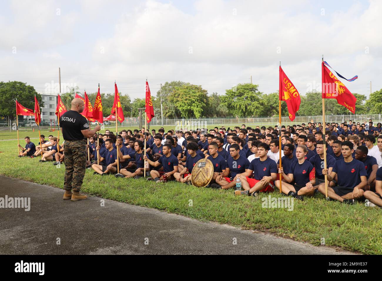 U.S. Marine Corps Sgt. Maj. Michael Escobar, the sergeant major of ...