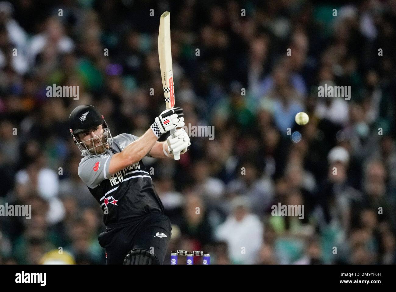 New Zealand's Kane Williamson bats during the T20 World Cup cricket ...
