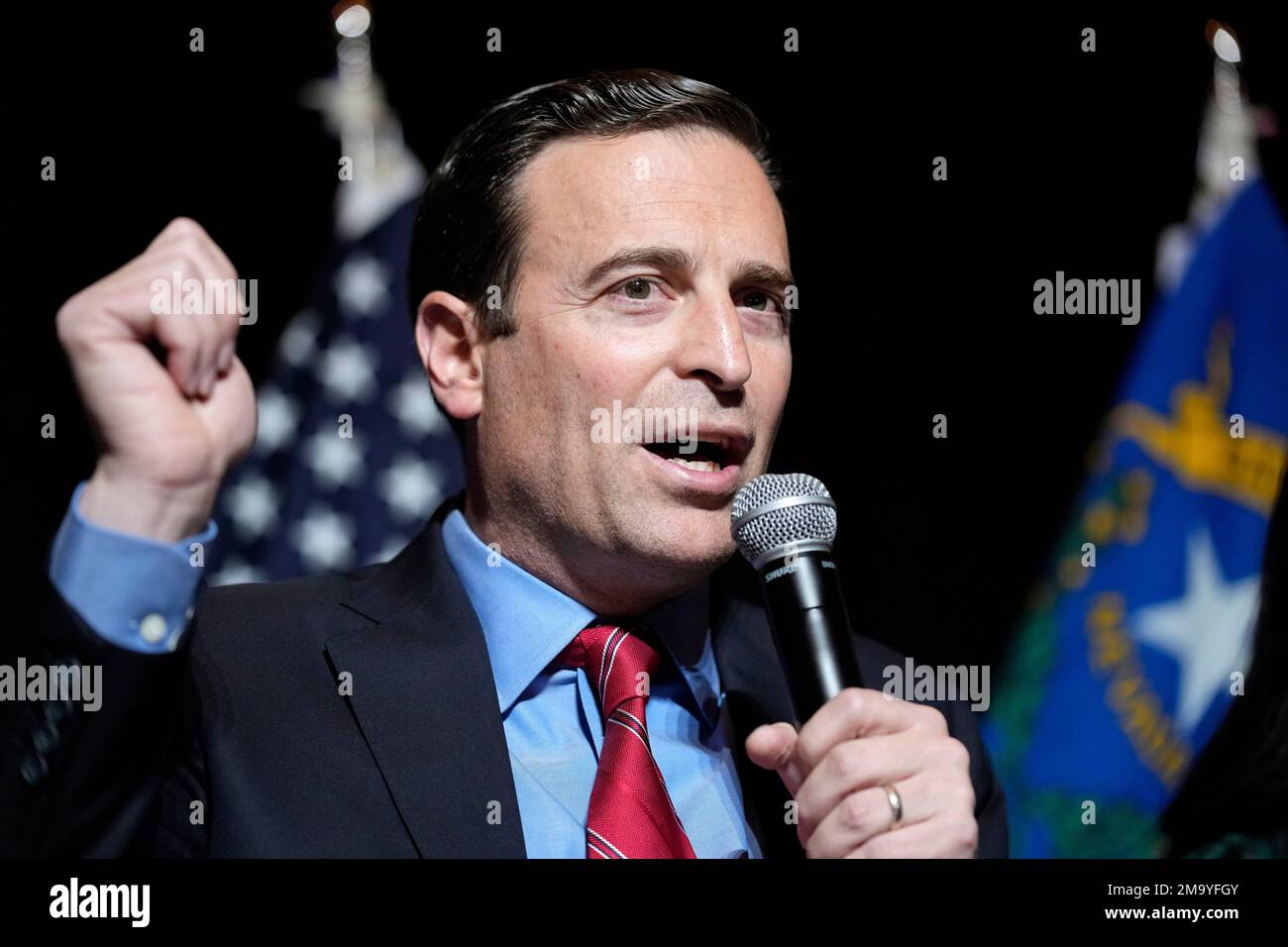Nevada Republican Senate candidate Adam Laxalt speaksto supporters ...