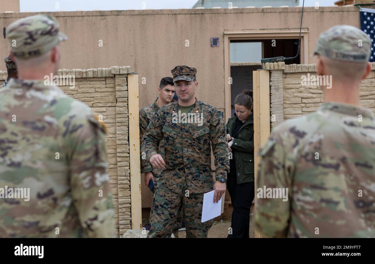 U.S. Marine Corps Maj. Cole Ferrin, a reservist with 1st Civil Affairs ...