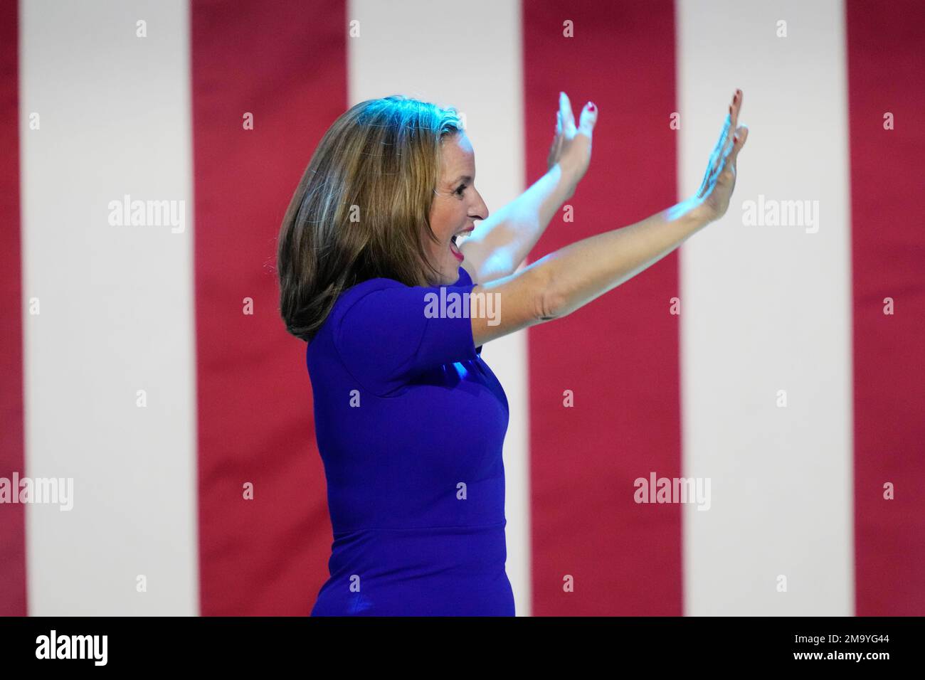 Michigan Secretary of State Jocelyn Benson, attends an Election Night ...