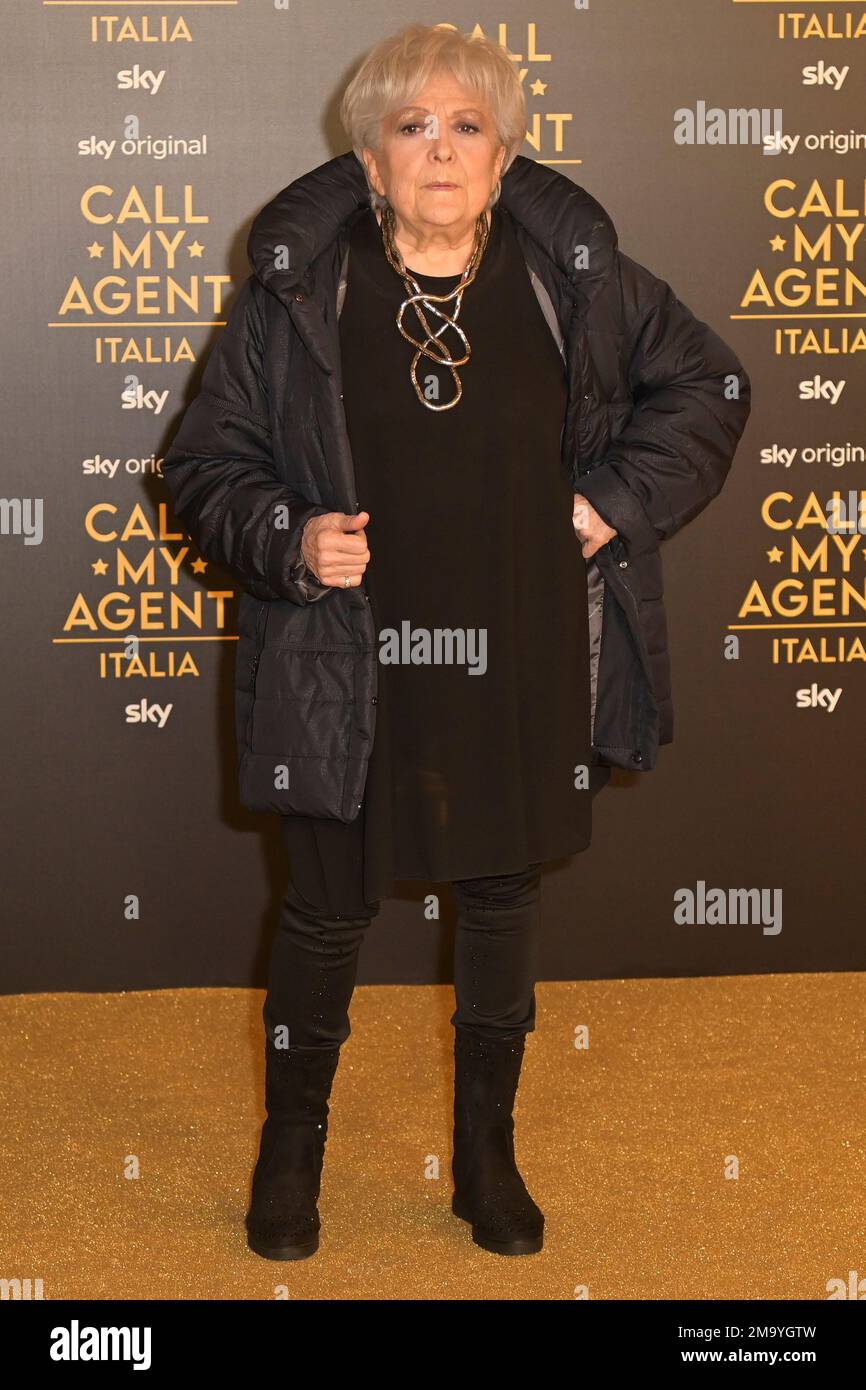 Marzia Ubaldi attends at the gold carpet of the premiere of Sky series ...