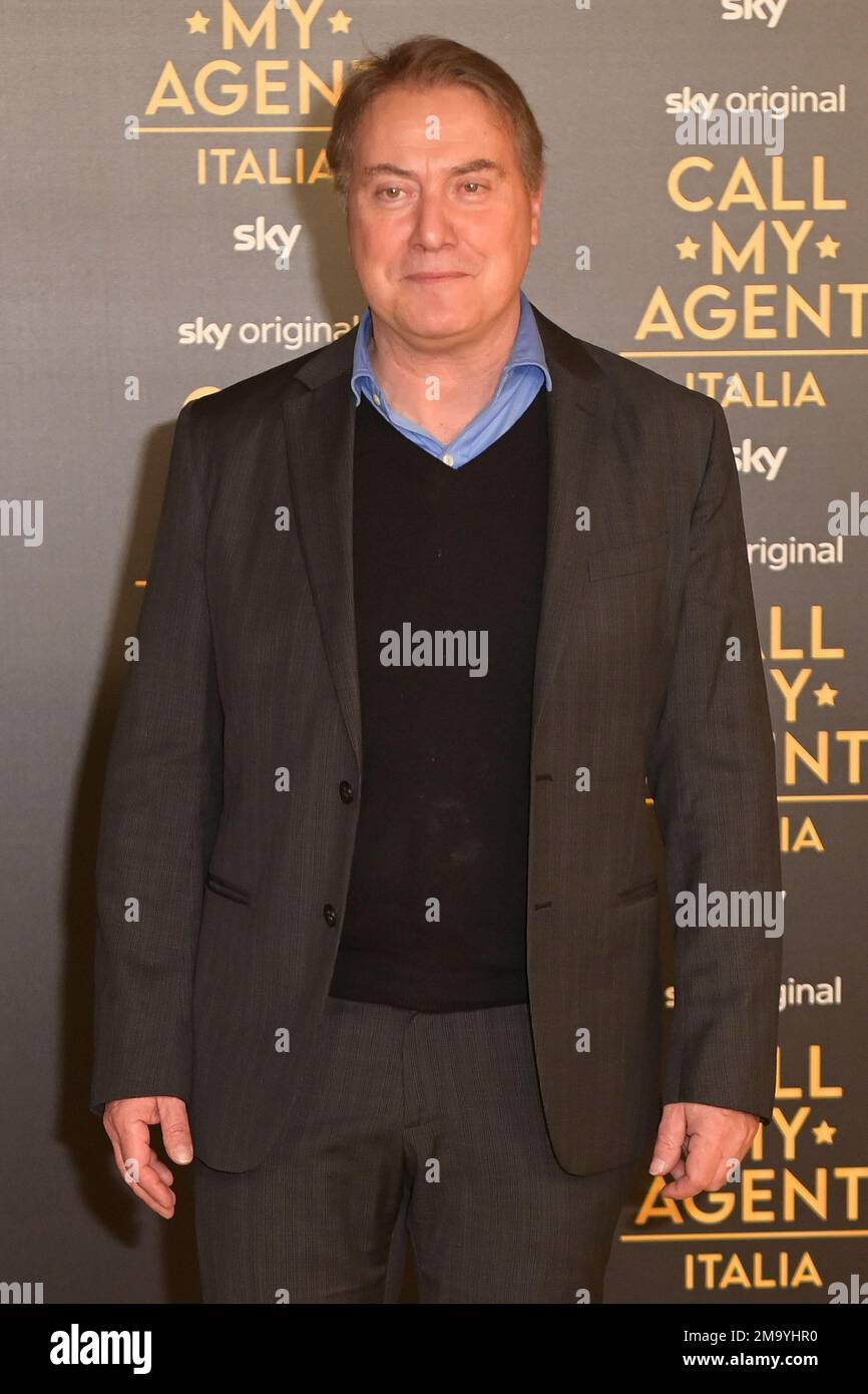 Corrado Guzzanti attends at the gold carpet of the premiere of Sky ...