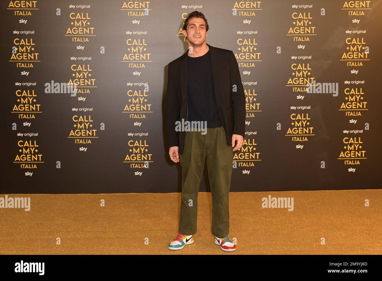 Filippo De Carli attends at the gold carpet of the premiere of Sky ...
