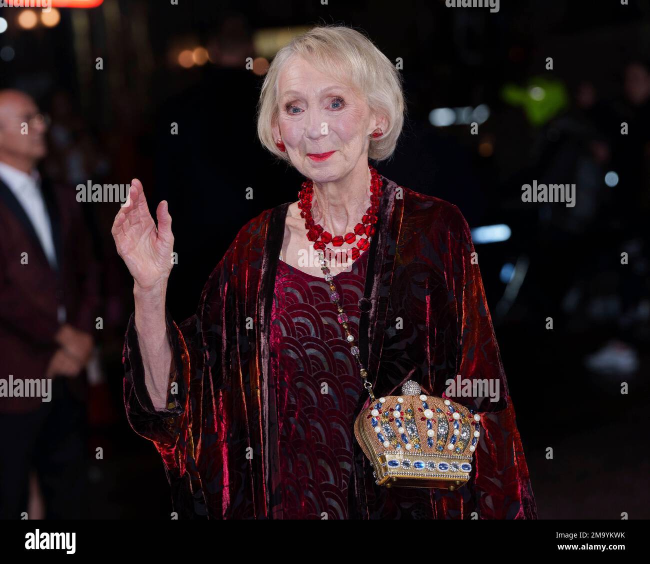 Marcia Warren poses for photographers upon arrival for the World ...