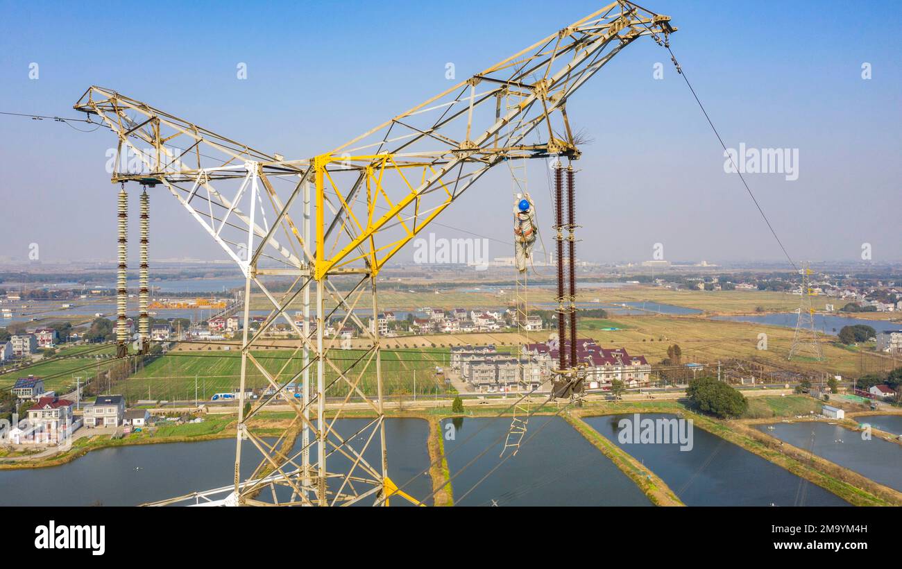 SUZHOU, CHINA - JANUARY 18, 2023 - Maintenance personnel conduct a ...