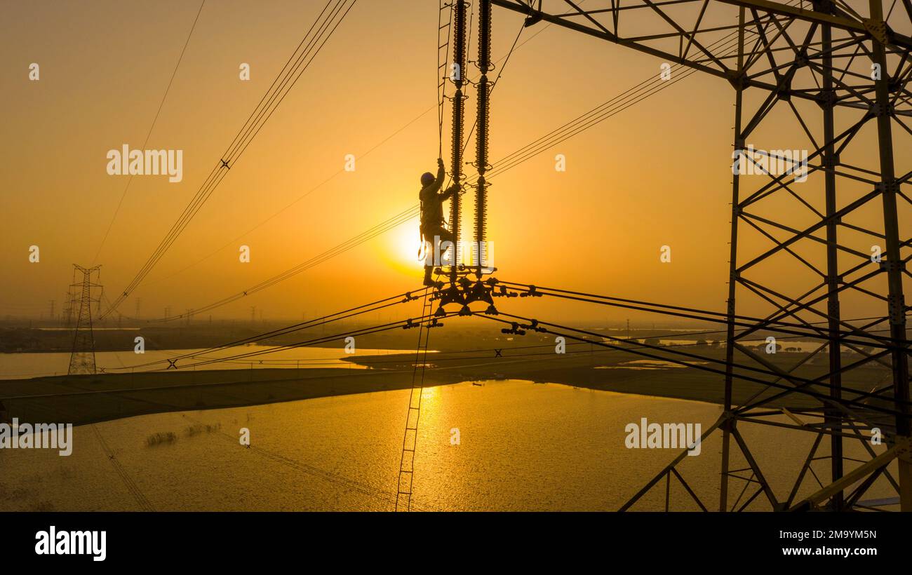 SUZHOU, CHINA - JANUARY 18, 2023 - Maintenance personnel conduct a ...