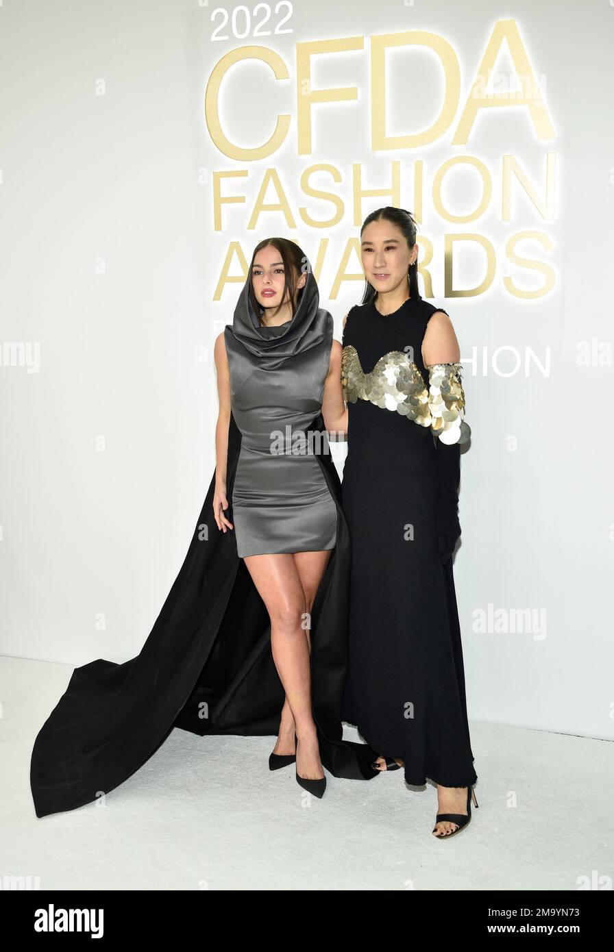 Addison Rae, left, and Eva Chen attend the CFDA Fashion Awards at ...