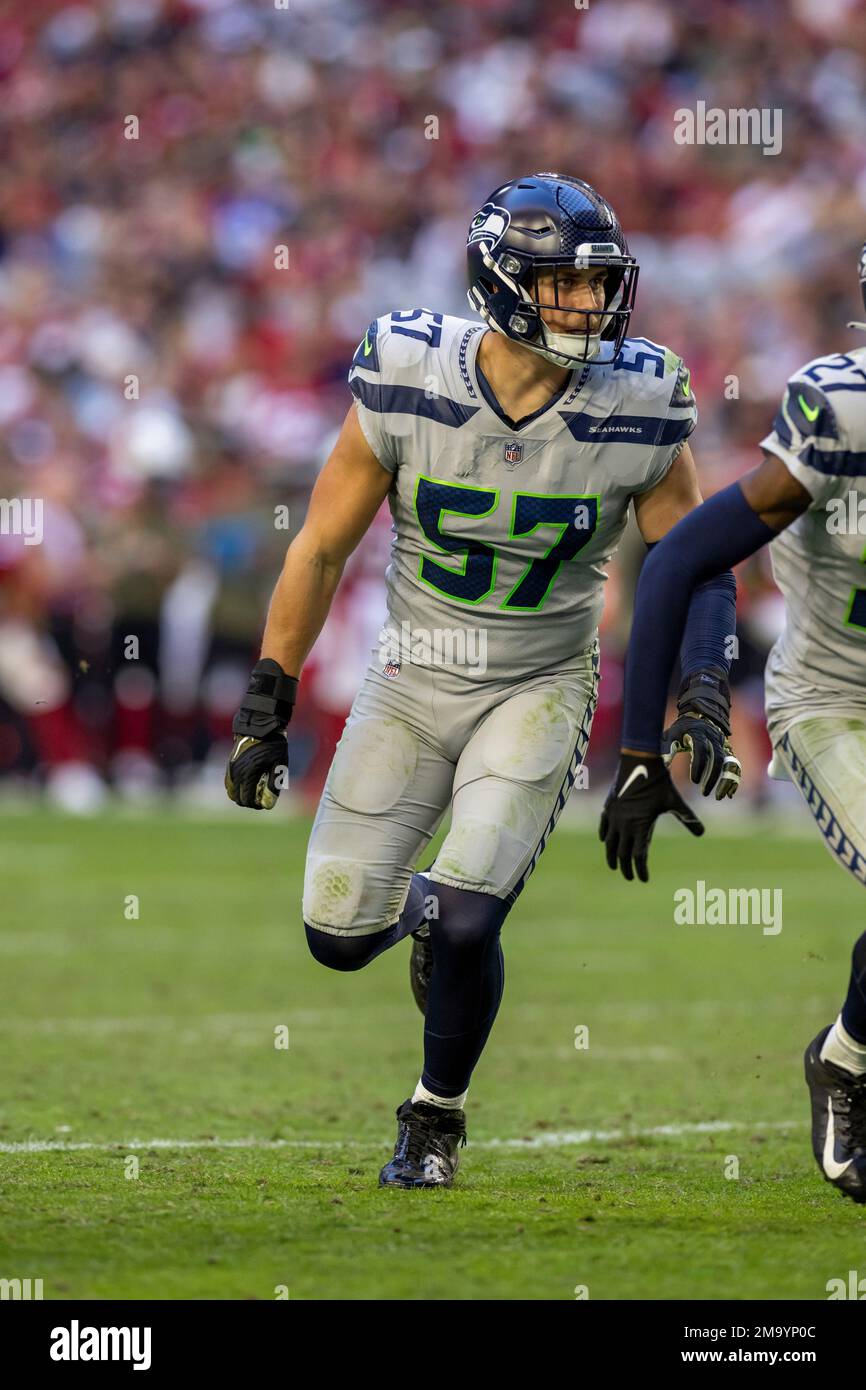 Seattle Seahawks linebacker Cody Barton (57) against the Arizona ...