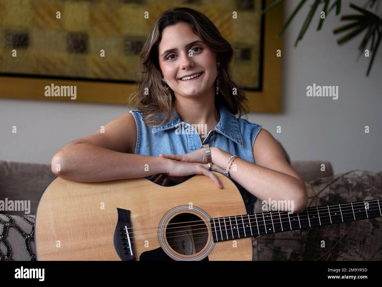 Venezuelan singer Tiare poses for a portrait at her home in Lima, Peru ...