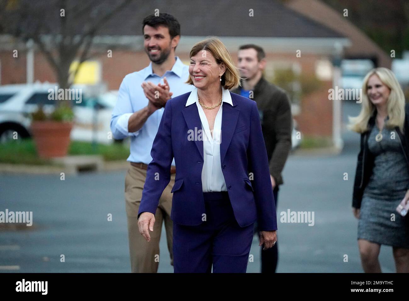 Democratic U.S. Senate candidate Trudy Busch Valentine arrives at her ...