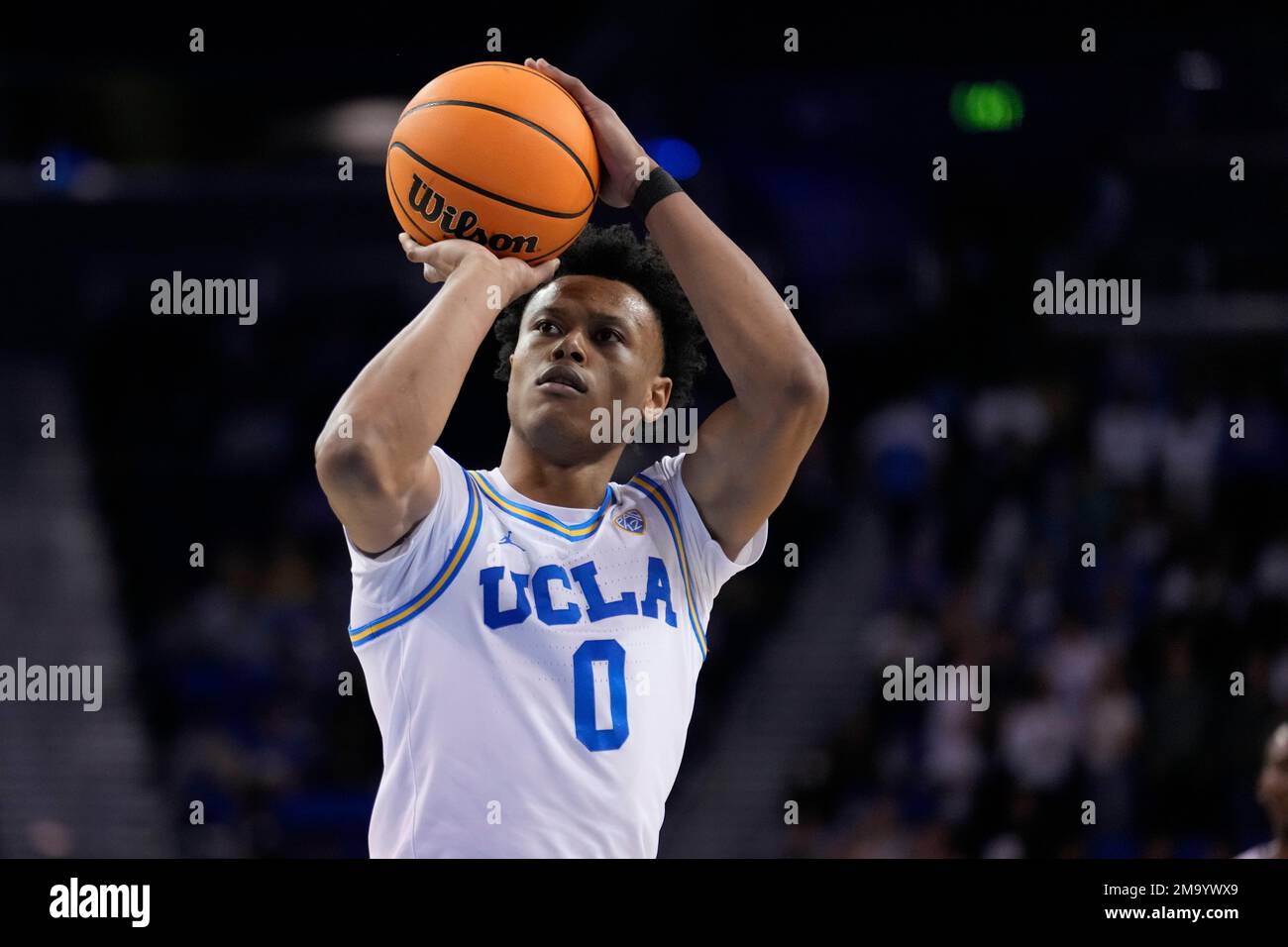 UCLA guard Jaylen Clark shoots free throws against Sacramento State ...