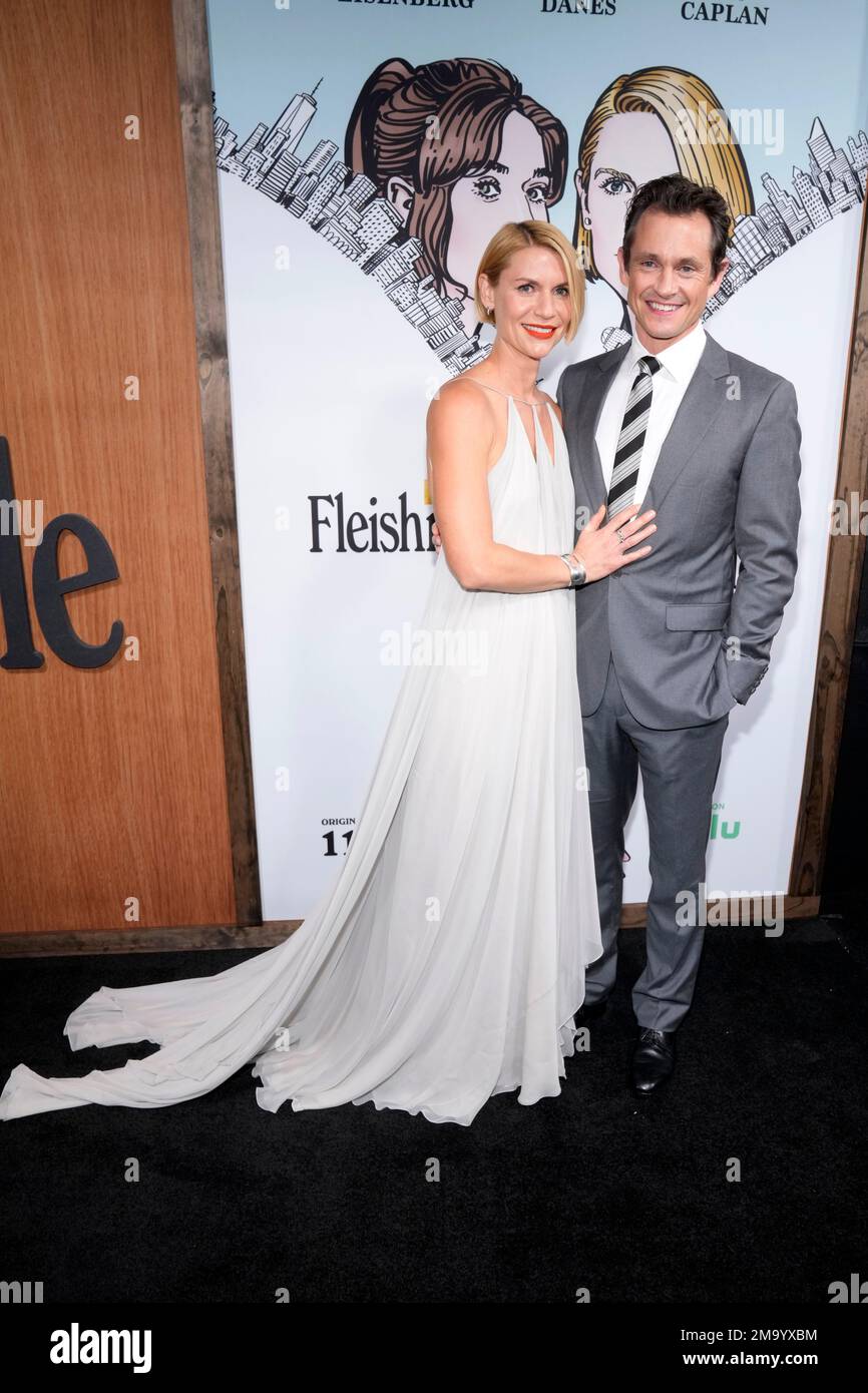 Claire Danes and Hugh Dancy attend the premiere of the FX mini series ...