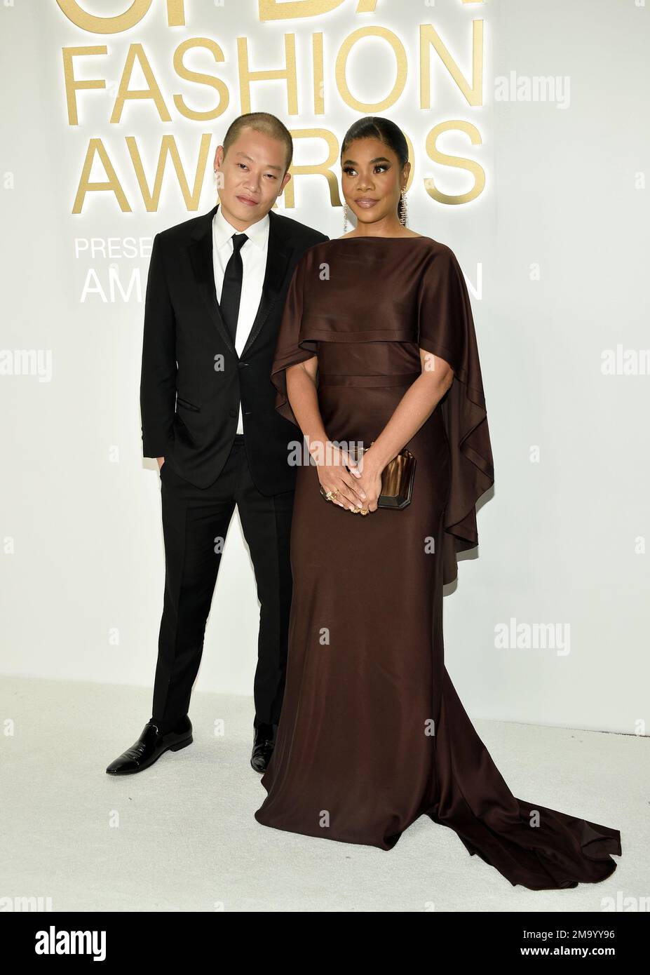 Jason Wu, left, and Regina Hall attend the CFDA Fashion Awards at ...