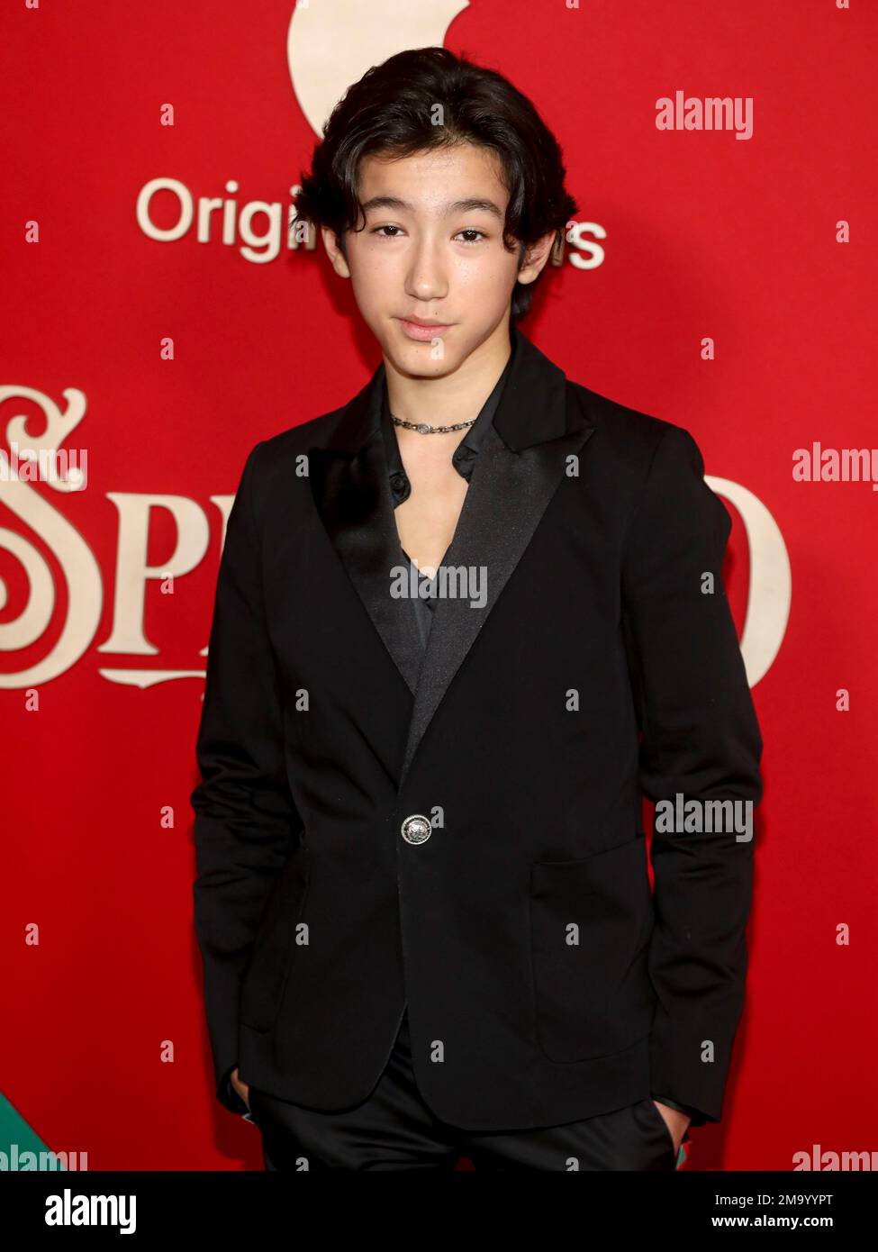 Actor Maximilian Lee Piazza attends the Apple Original Film premiere of ...