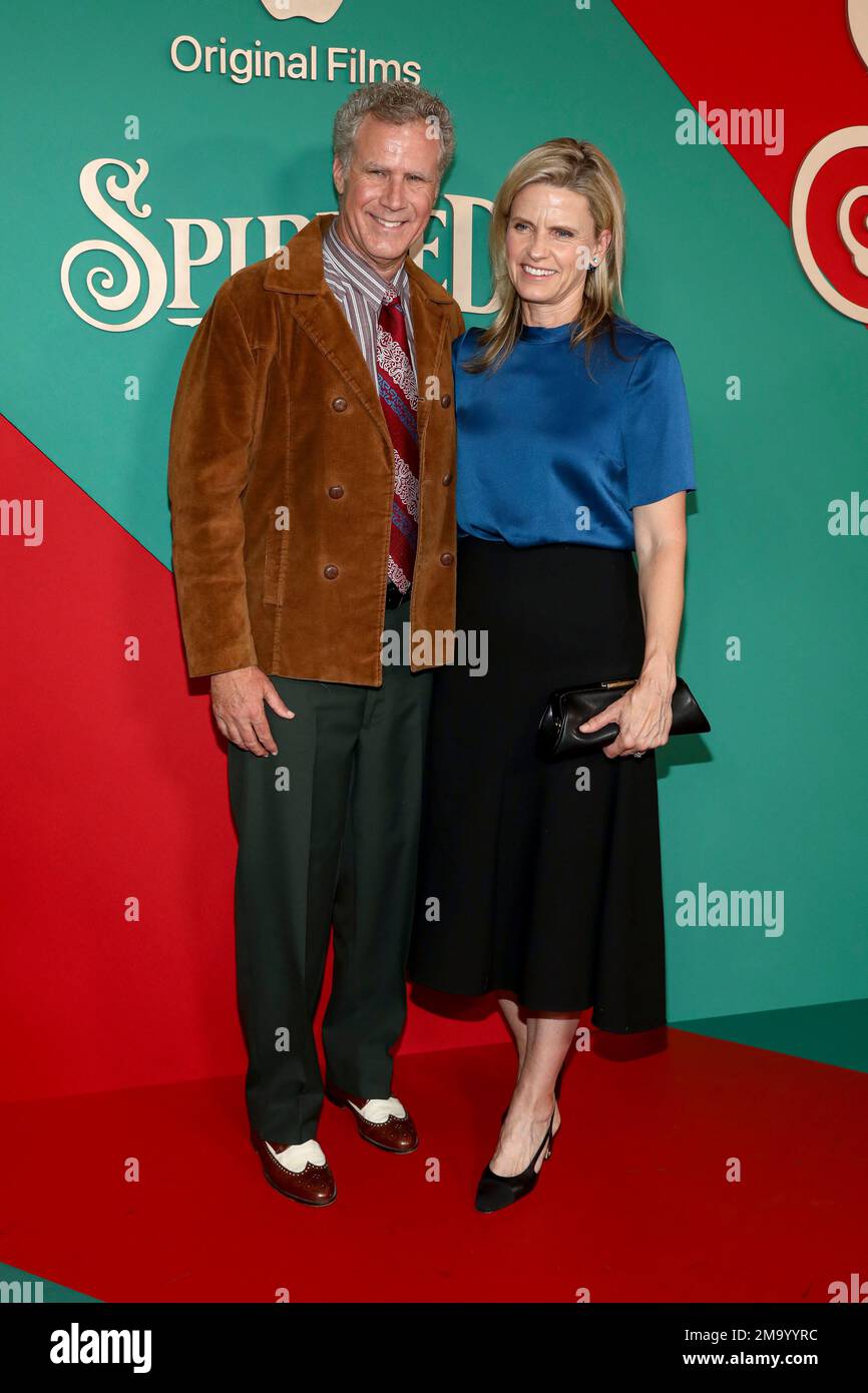 Actor Will Ferrell, left, and his wife Viveca Paulin, right, attend the ...