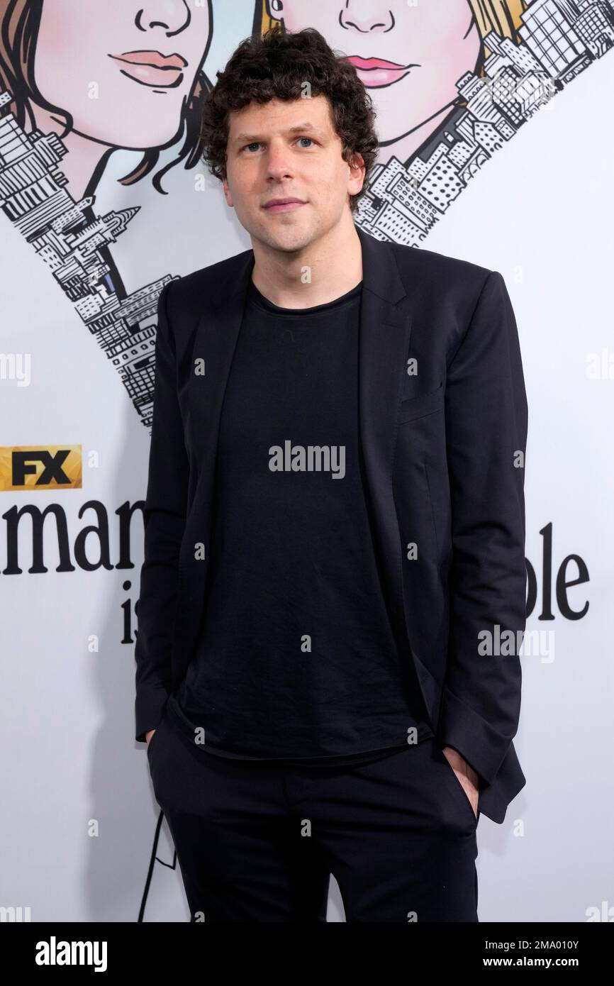 Jesse Eisenberg attends the premiere of the FX mini series "Fleishman ...
