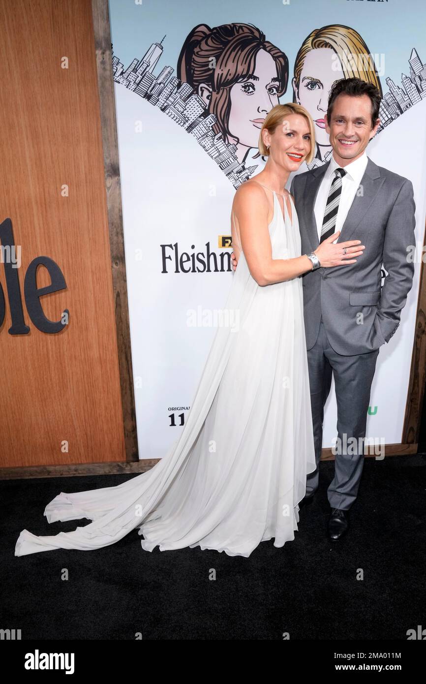 Claire Danes and Hugh Dancy attend the premiere of the FX mini series ...