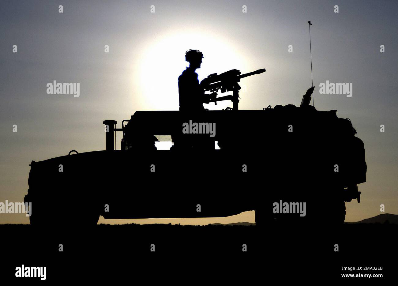 A US Marine Corps (USMC) gunner from the 2nd Battalion, 5th Marines ...