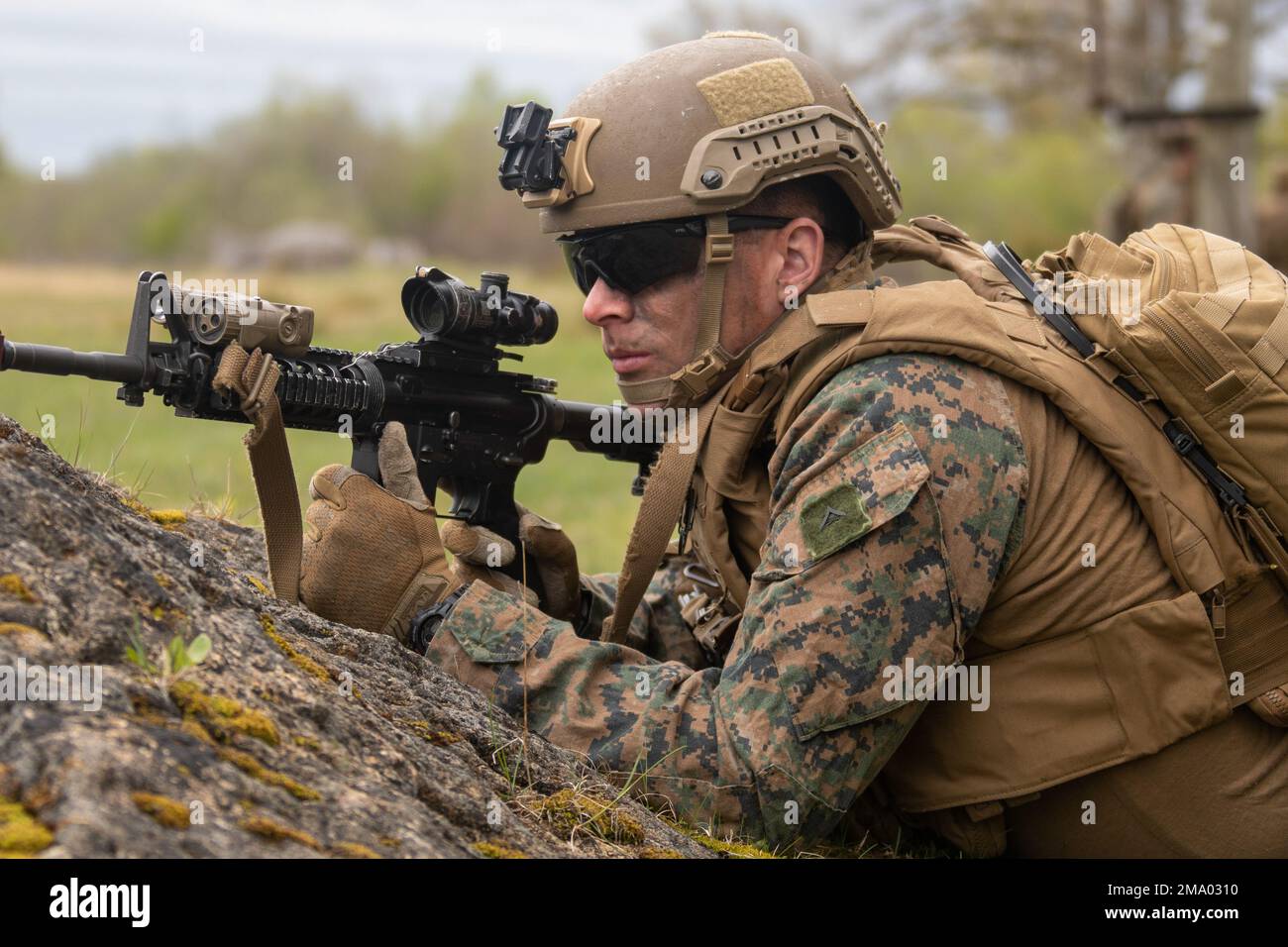 U.S. Marine Corps Lance Cpl. Terry Kendall, a rifleman with Battalion ...