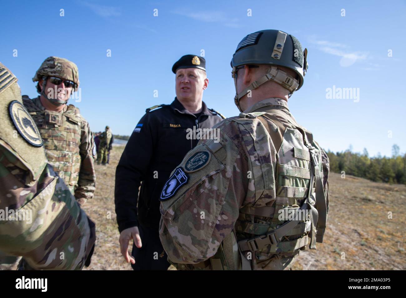 Soldiers of the 291st Digital Liaison Detachment, Maryland Army ...