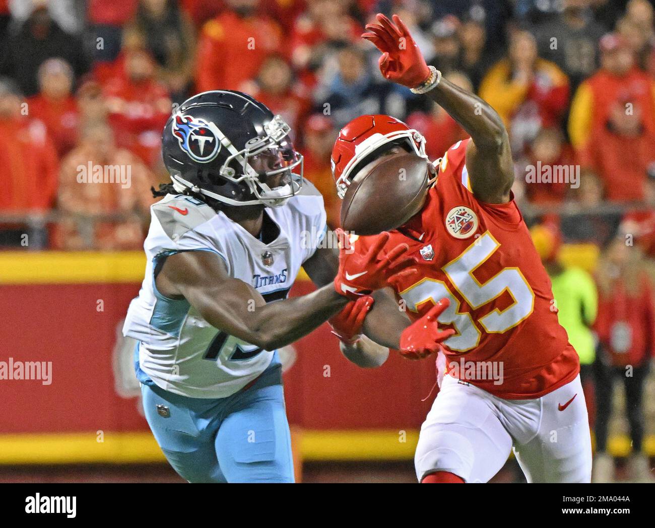 Tennessee Titans wide receiver Nick Westbrook-Ikhine (15) reaches for ...