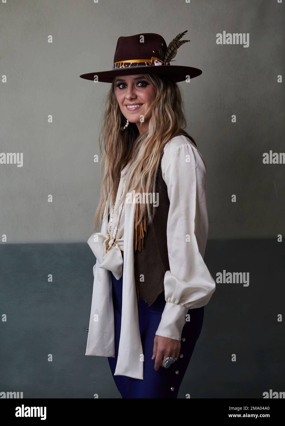 Country singer-songwriter Lainey Wilson poses for a portrait on Nov. 2 ...