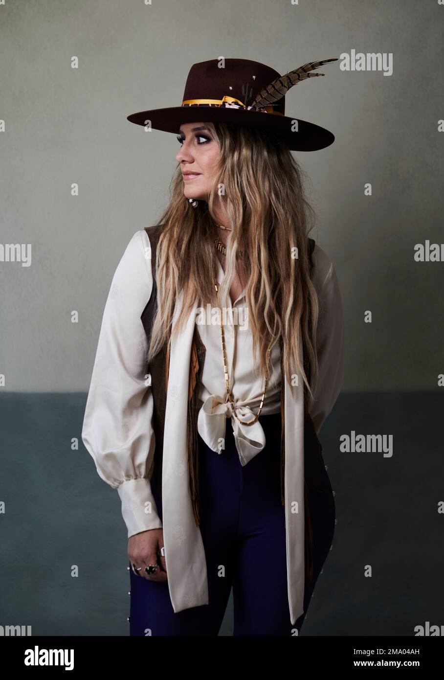 Country singer-songwriter Lainey Wilson poses for a portrait on Nov. 2 ...