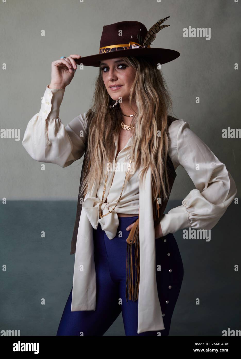 Country singer-songwriter Lainey Wilson poses for a portrait on Nov. 2 ...