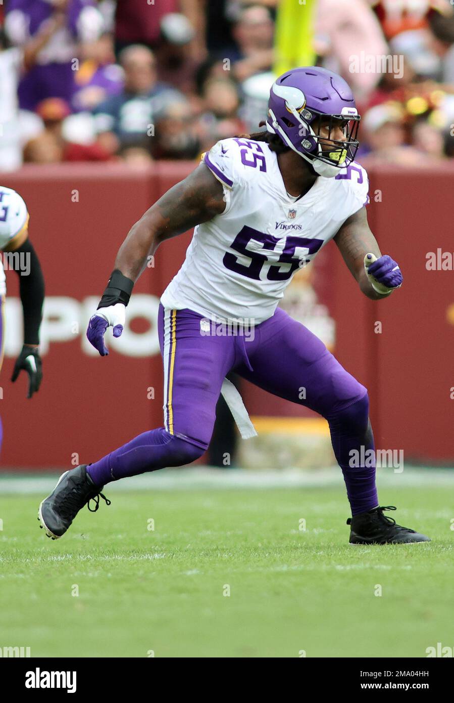 Minnesota Vikings linebacker Za'Darius Smith (55) runs during an NFL ...