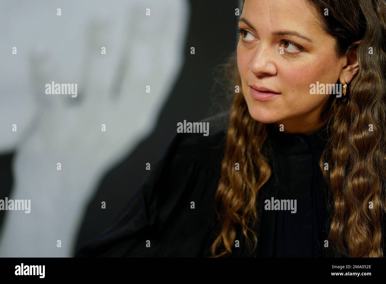 Mexican singer Natalia Lafourcade is seen during an interview with The ...