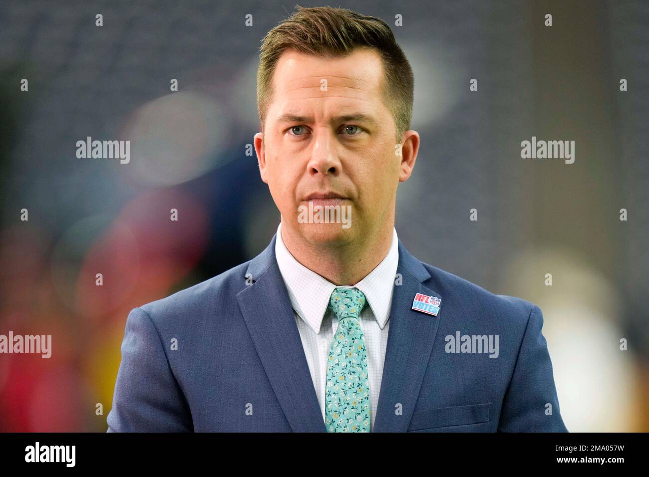 NFL Network's James Palmer before an NFL football game between the Houston Texans and the ...