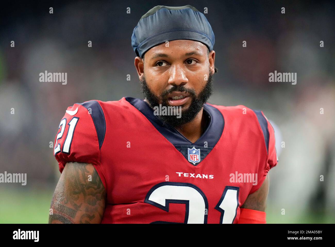 Houston Texans cornerback Steven Nelson before an NFL football game ...