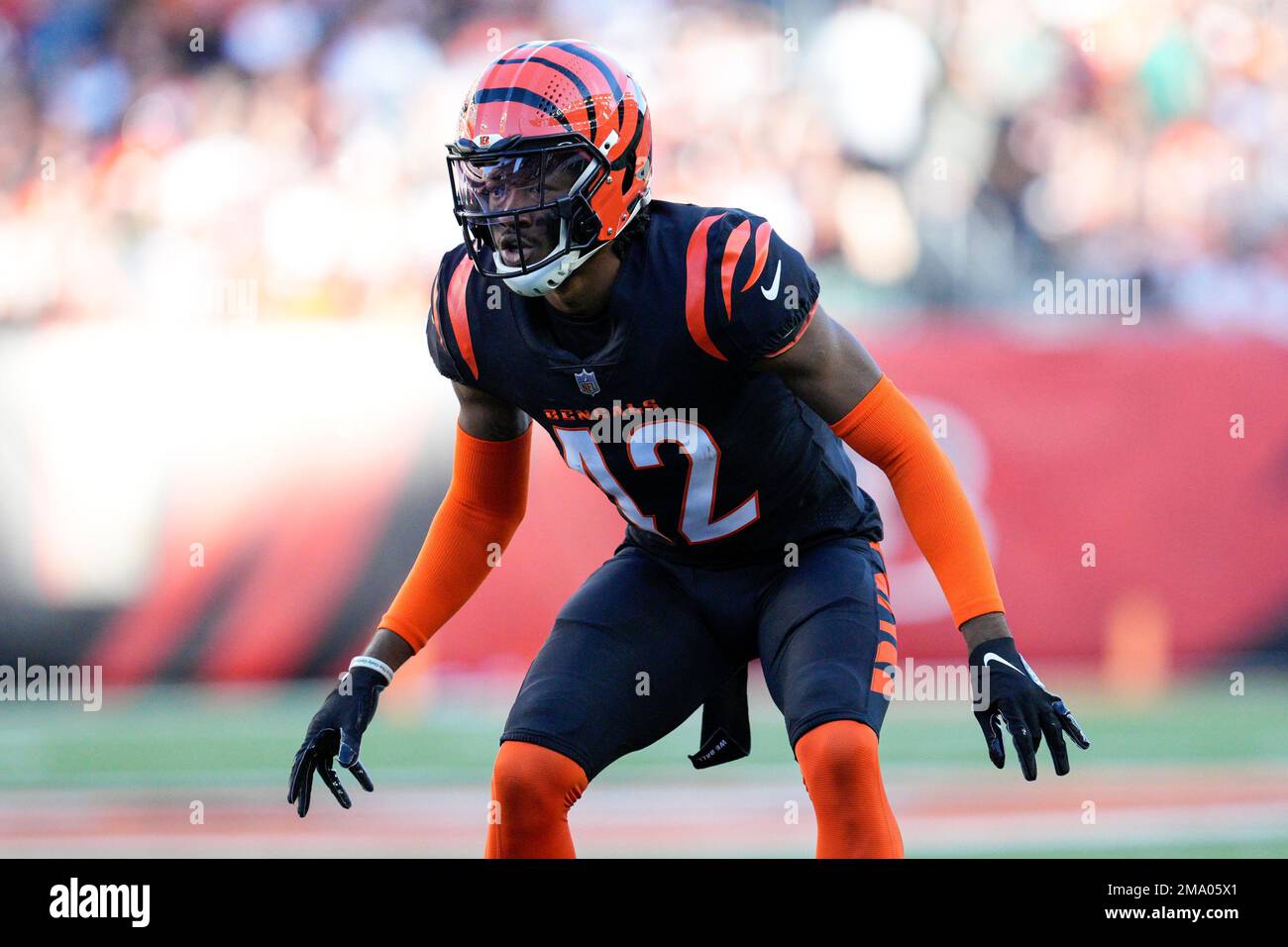 Cincinnati Bengals cornerback Allan George (42) plays during an NFL ...