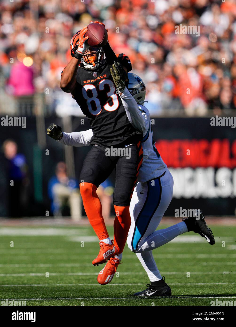 Cincinnati Bengals wide receiver Tyler Boyd (83) makes a catch against ...