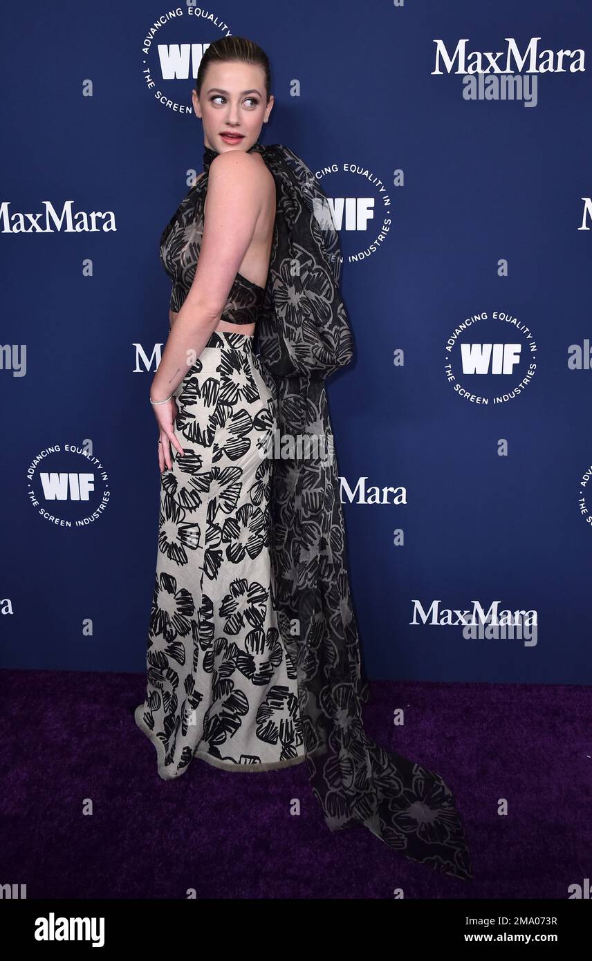 Lili Reinhart arrives at the 2022 WIF Honors, Thursday, Oct. 27, 2022 ...