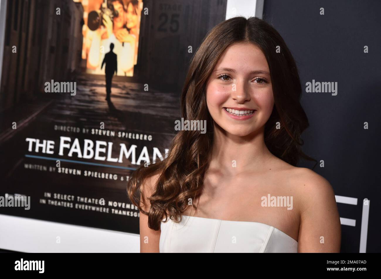 Keeley Karsten arrives at the premiere of "The Fabelmans" as part of ...