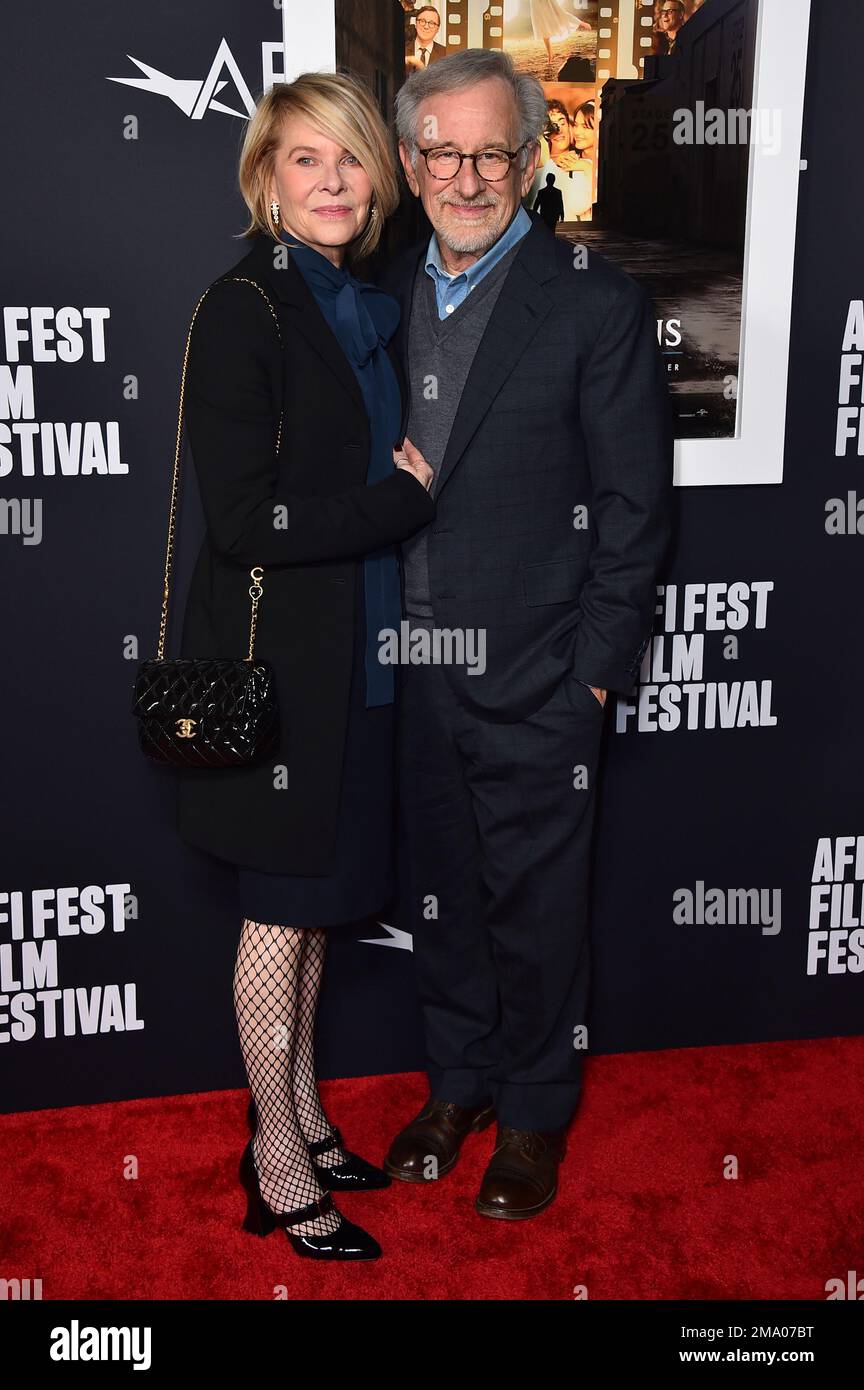 Kate Capshaw and Steven Spielberg arrive at the premiere of "The ...