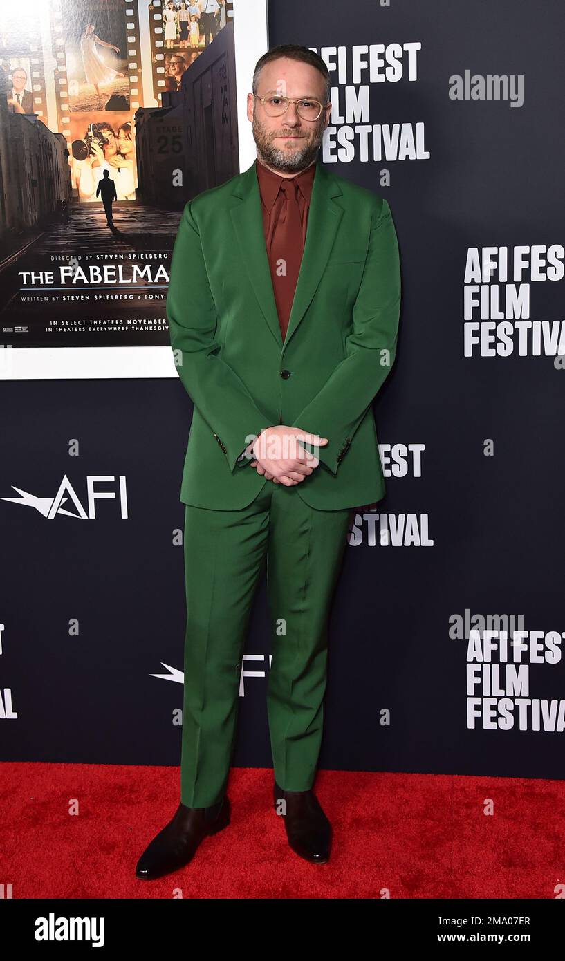 Seth Rogen arrives at the premiere of "The Fabelmans" as part of AFI ...