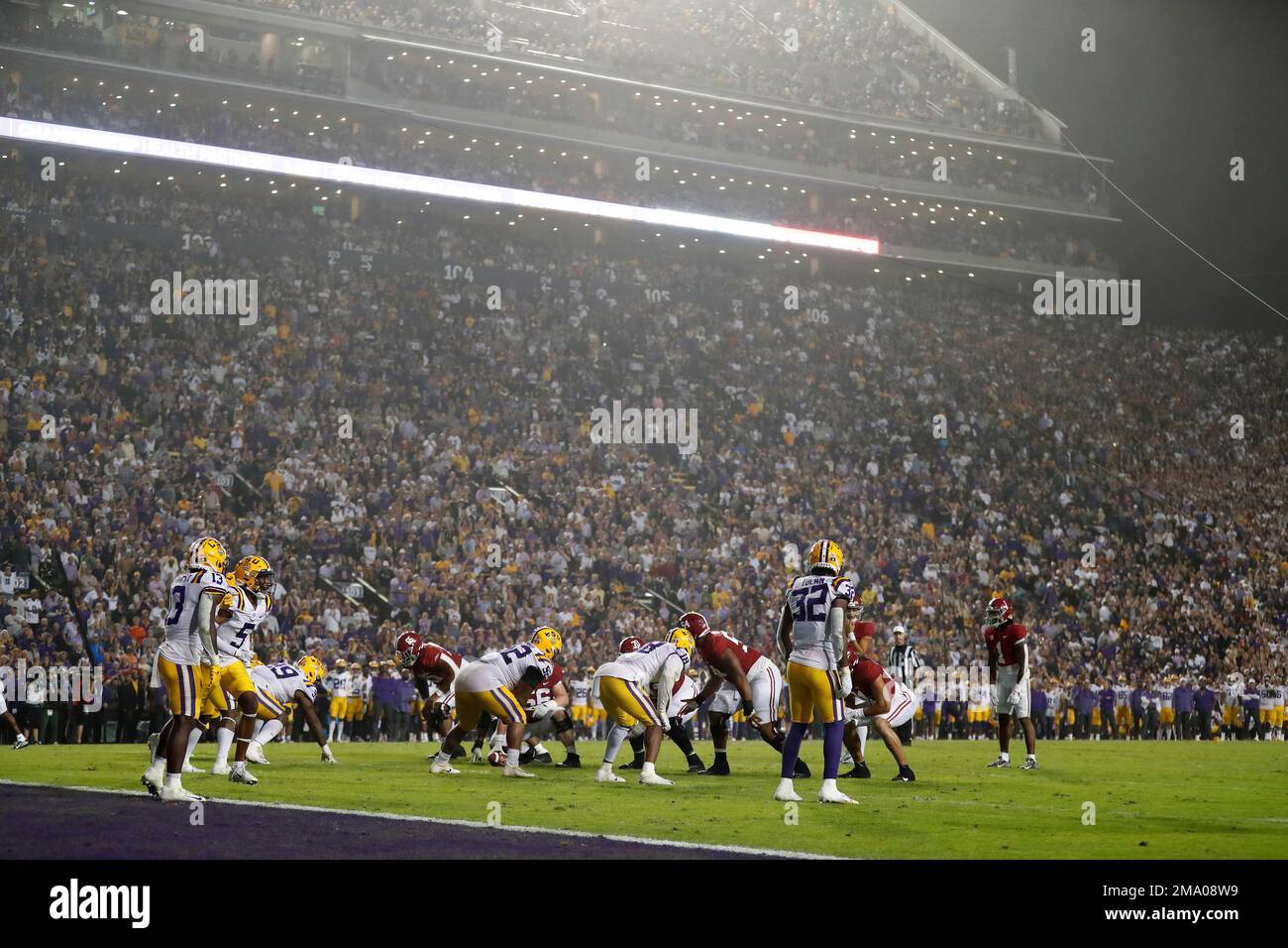 A general view during an NCAA college football game between LSU and ...
