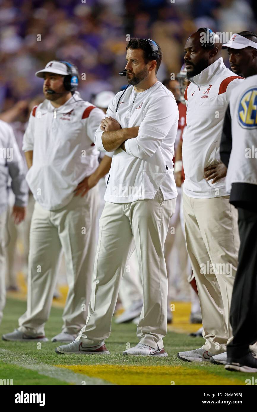 Alabama special teams coordinator Coleman Hutzler during the second ...