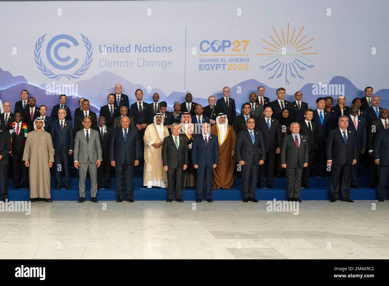 Leaders gather for a photo at the COP27 U.N. Climate Summit, in Sharm ...