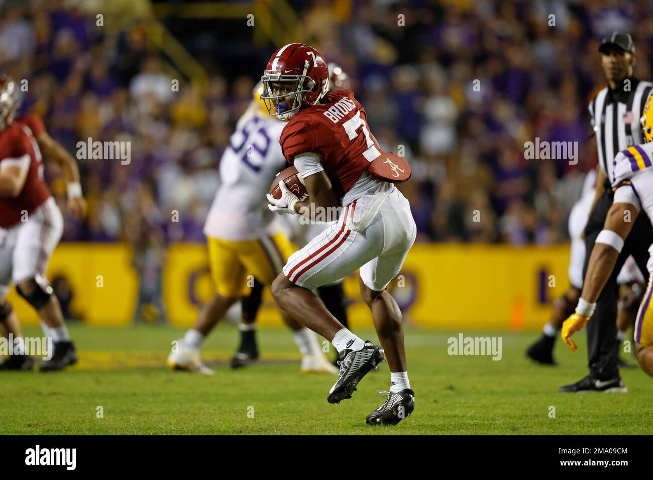 Alabama wide receiver Ja'Corey Brooks (7) during the first half of an ...