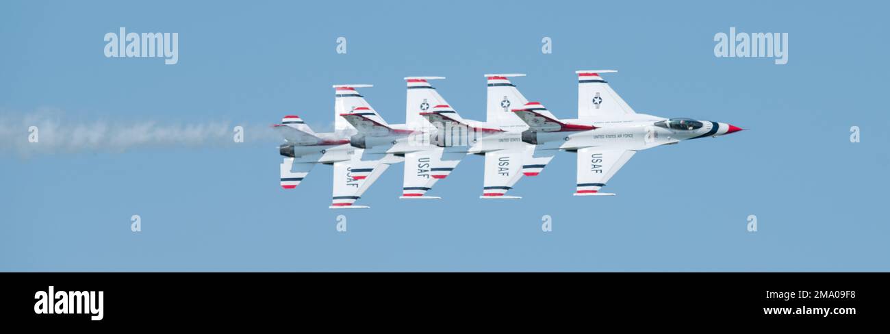 The U.S. Air Force Thunderbirds perform during day two of the 2022 ...
