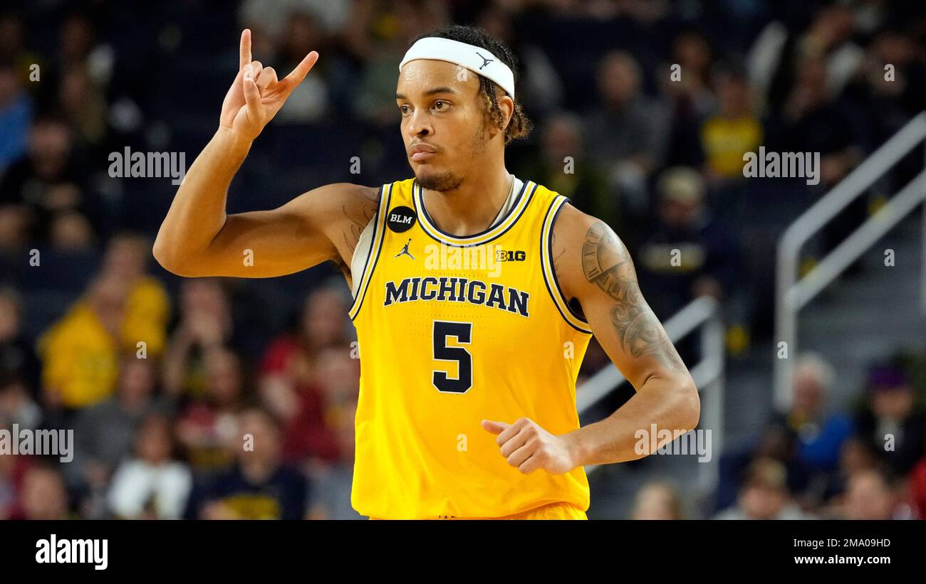 Michigan forward Terrance Williams II plays during the first half of an ...