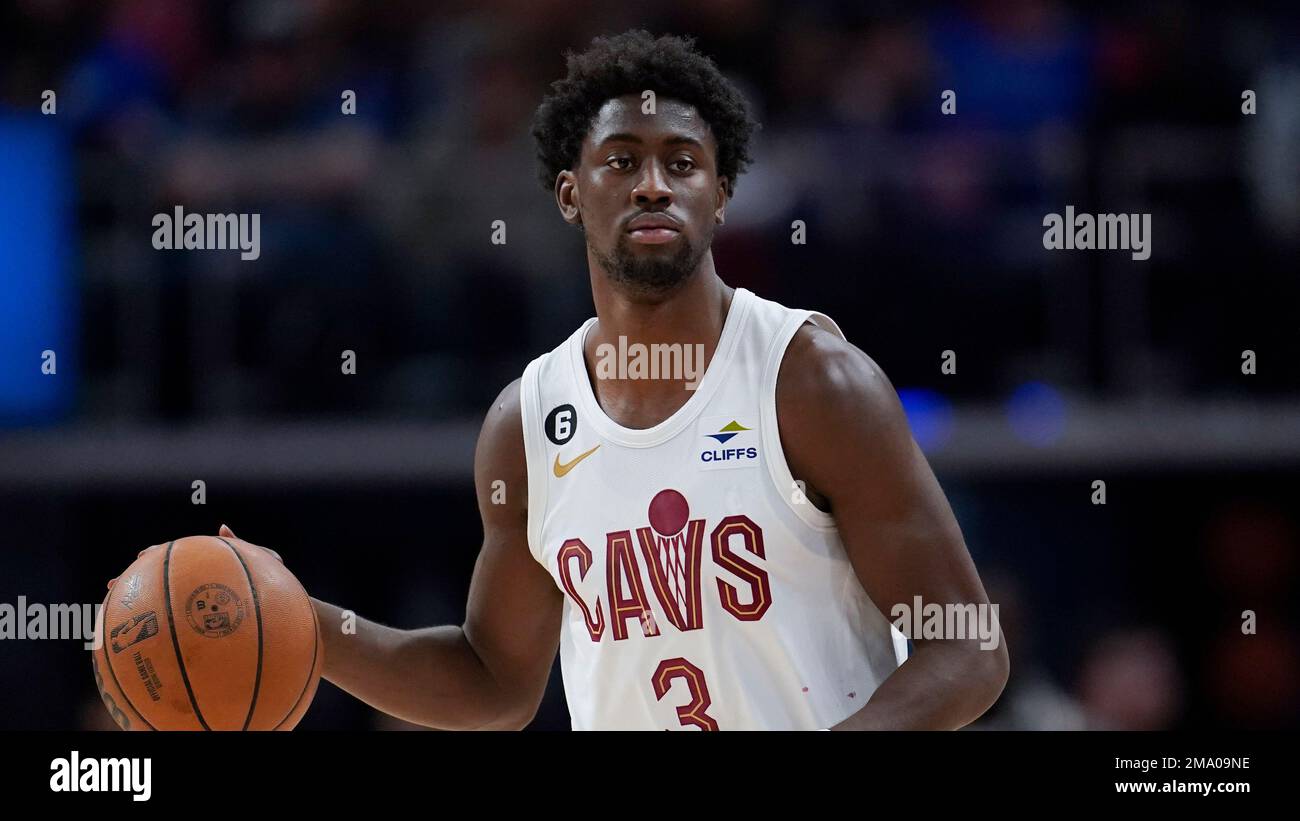 Cleveland Cavaliers guard Caris LeVert (3) plays against the Detroit ...
