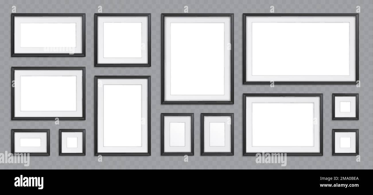 Black Square Frames For Gallery Wall