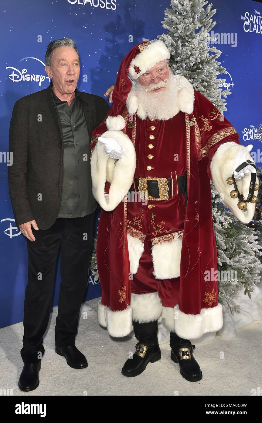 Tim Allen arrives at the premiere of "The Santa Clauses" on Sunday, Nov ...