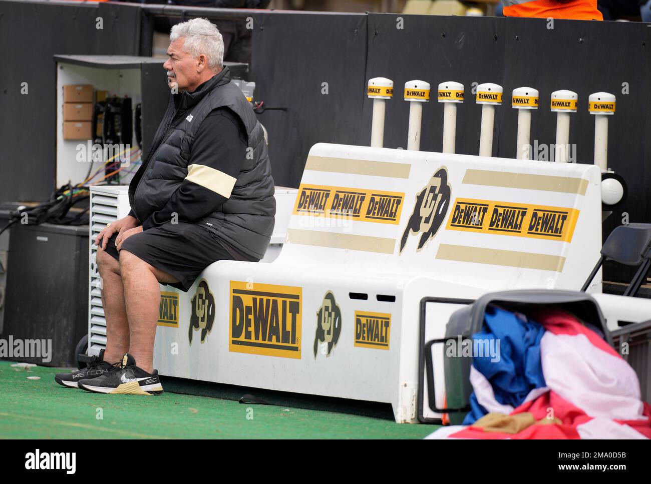 Brian Cabrall, character and mentor coach at Colorado, looks on as ...